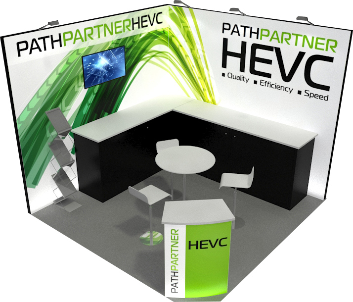 10x10 Trade Show Exhibit Rentals - Las Vegas Exhibit Rental